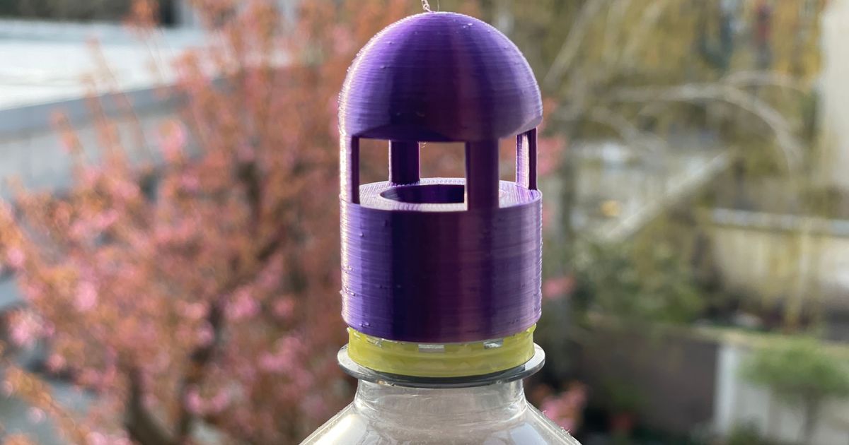 PET Bottle FlyTrap v2(Supportless) by 3DPrintNovesia | Download free ...