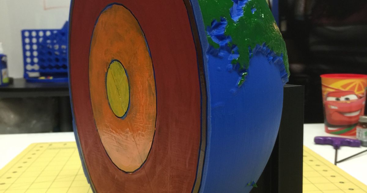 Earth Layers Model by McMatt | Download free STL model | Printables.com