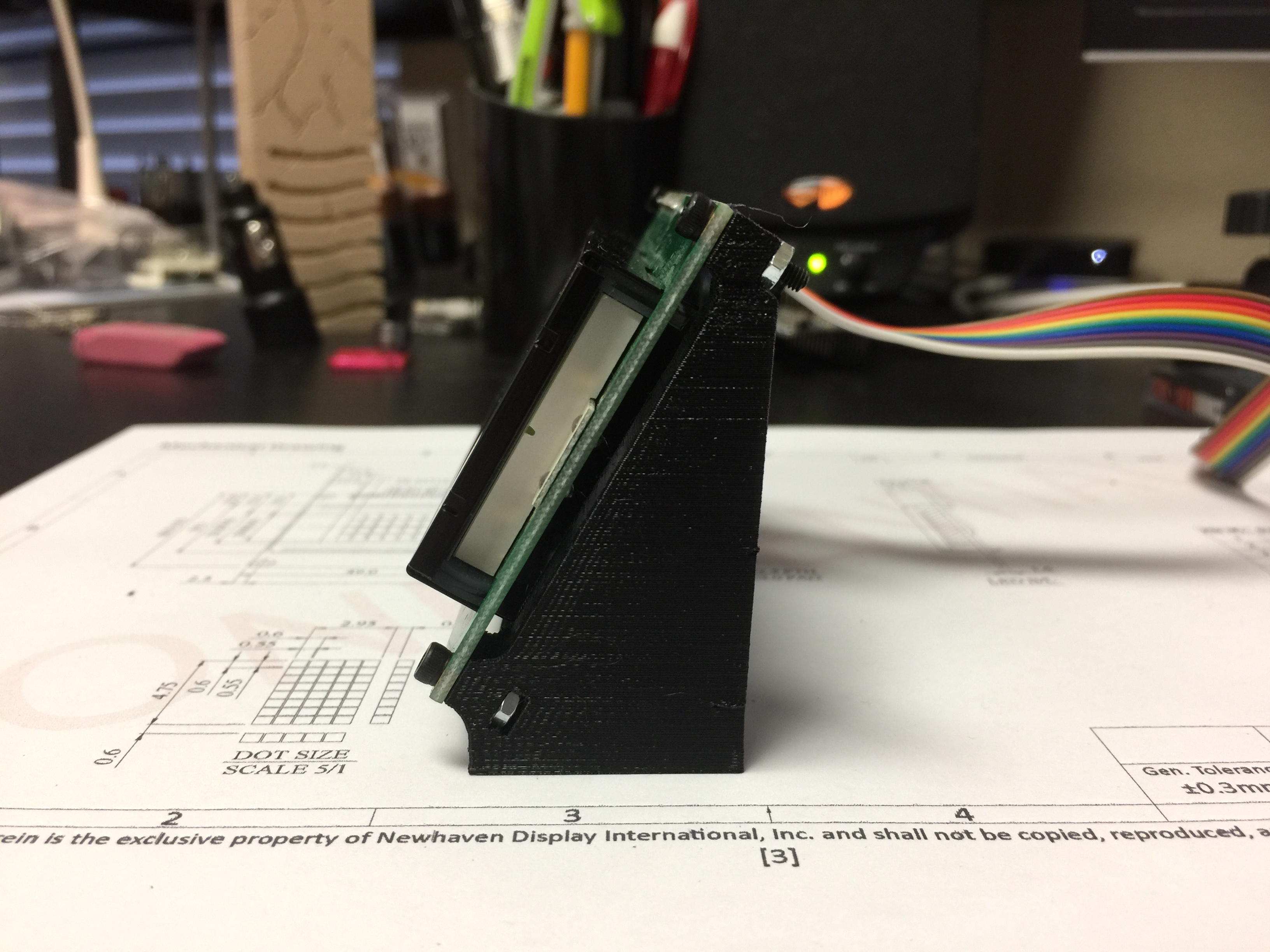 20x4 LCD Display Stand por McMatt | Descargar modelo STL gratuito ...