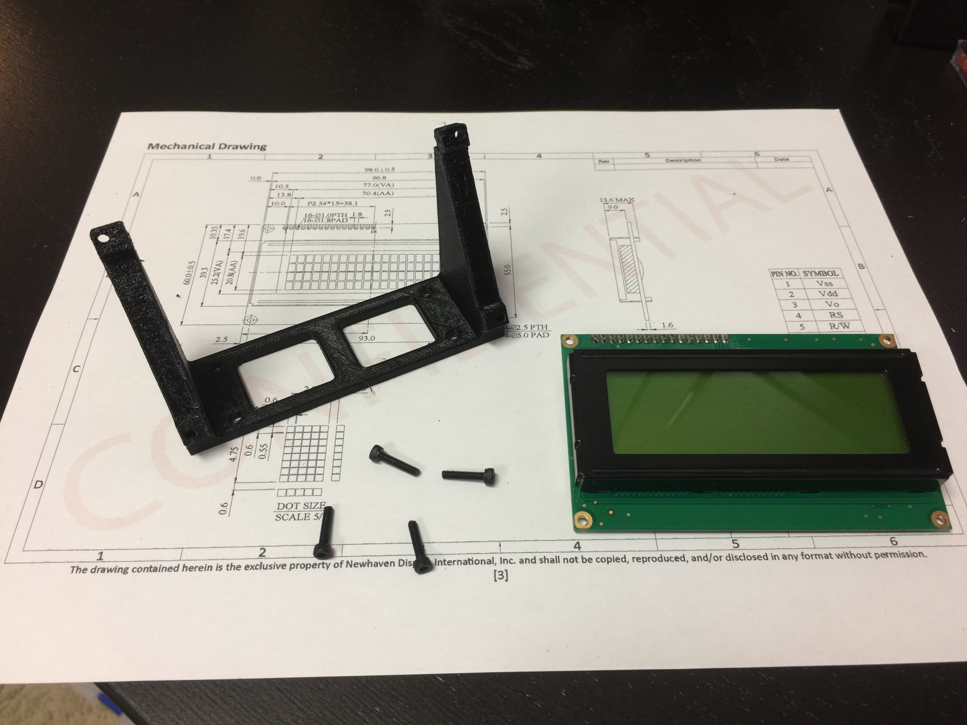 20x4 LCD Display Stand por McMatt | Descargar modelo STL gratuito ...