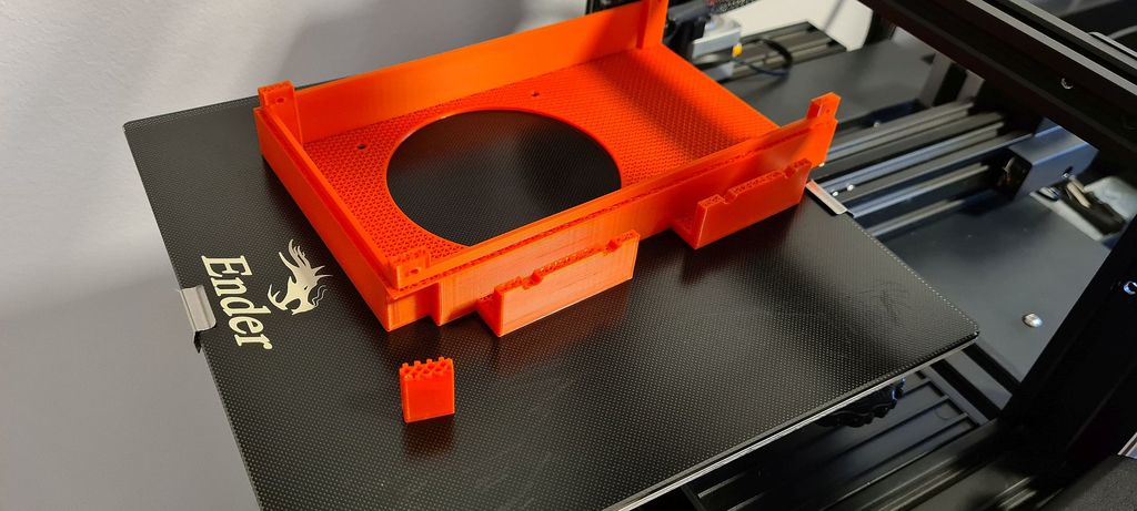 Ender 3 V2 PSU Cover flat bottom 92mm Fan by maker4fun | Download free ...
