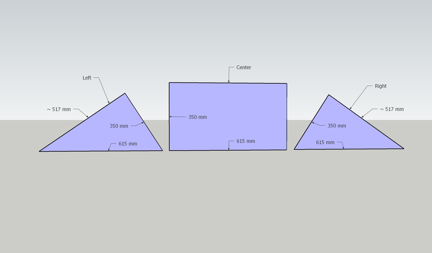 Sim Racing Canopy for Triple Monitors by 365lyf | Download free STL ...