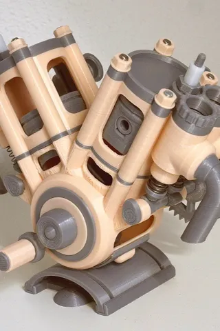 4 Stroke Flathead Engine v1.0 by Bootjevaarder | Download free STL model | Printables.com