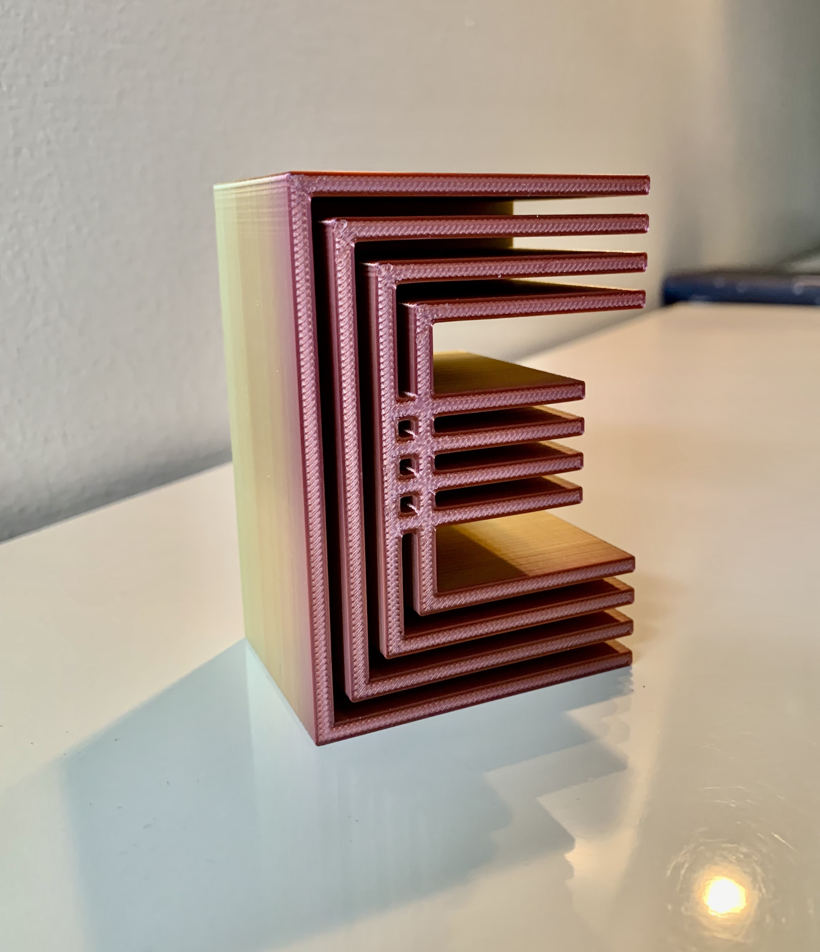 Decorative Block Initial 'E' by Art G | Download free STL model ...