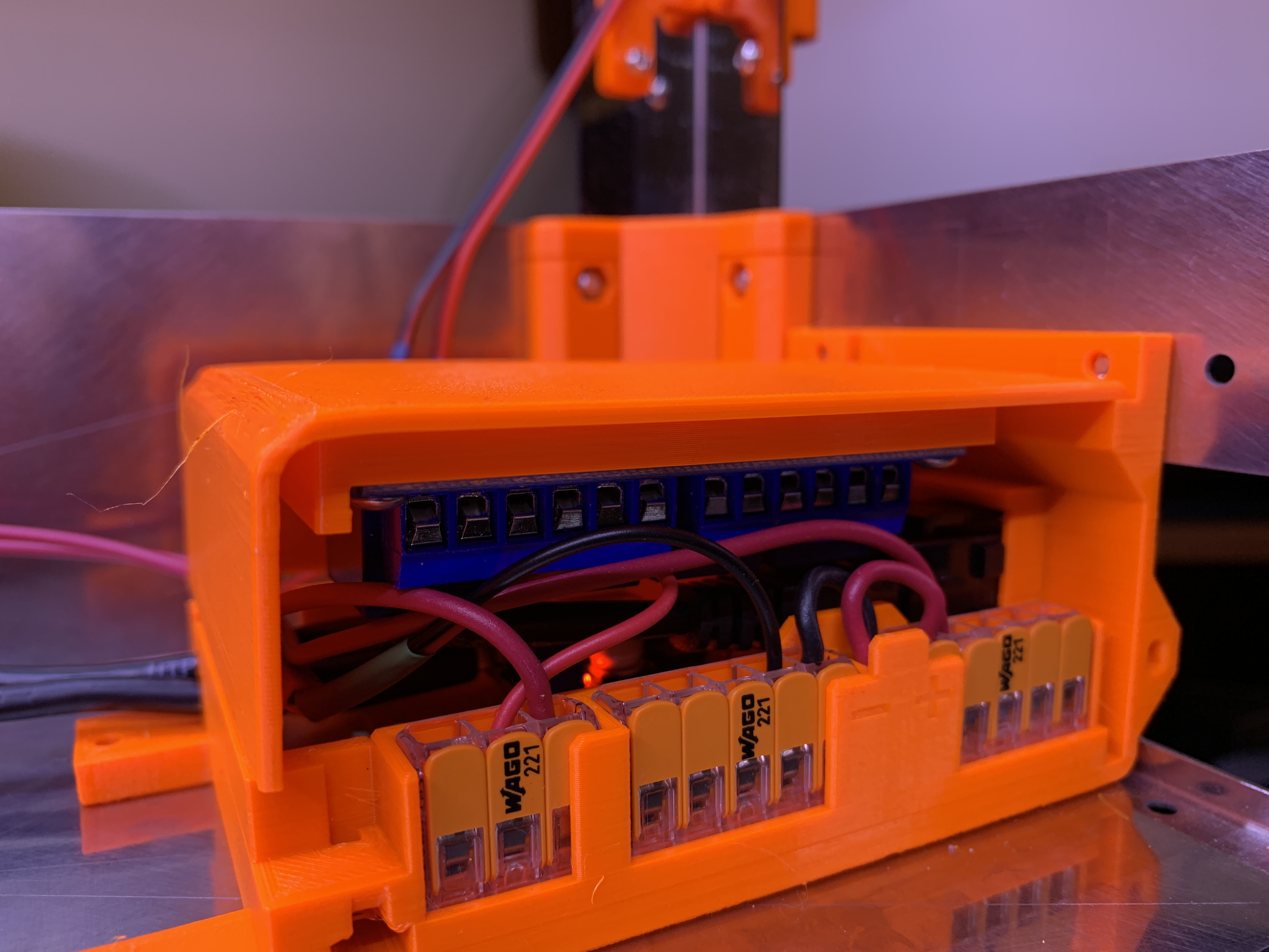 PrusaBox Enclosure - Buck Converter box with WAGO holders, RJ45 Network ...