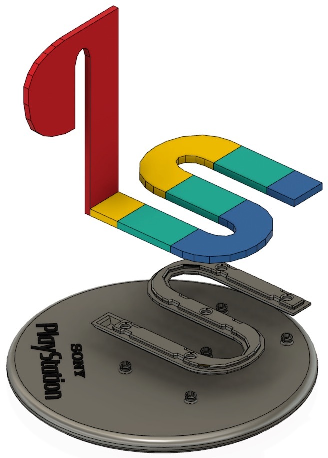 PlayStation 3D Logo by Jeff Chen | Download free STL model | Printables.com