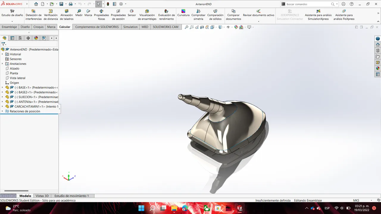 Antena de Vehículo by Diego Ramirez | Download free STL model ...