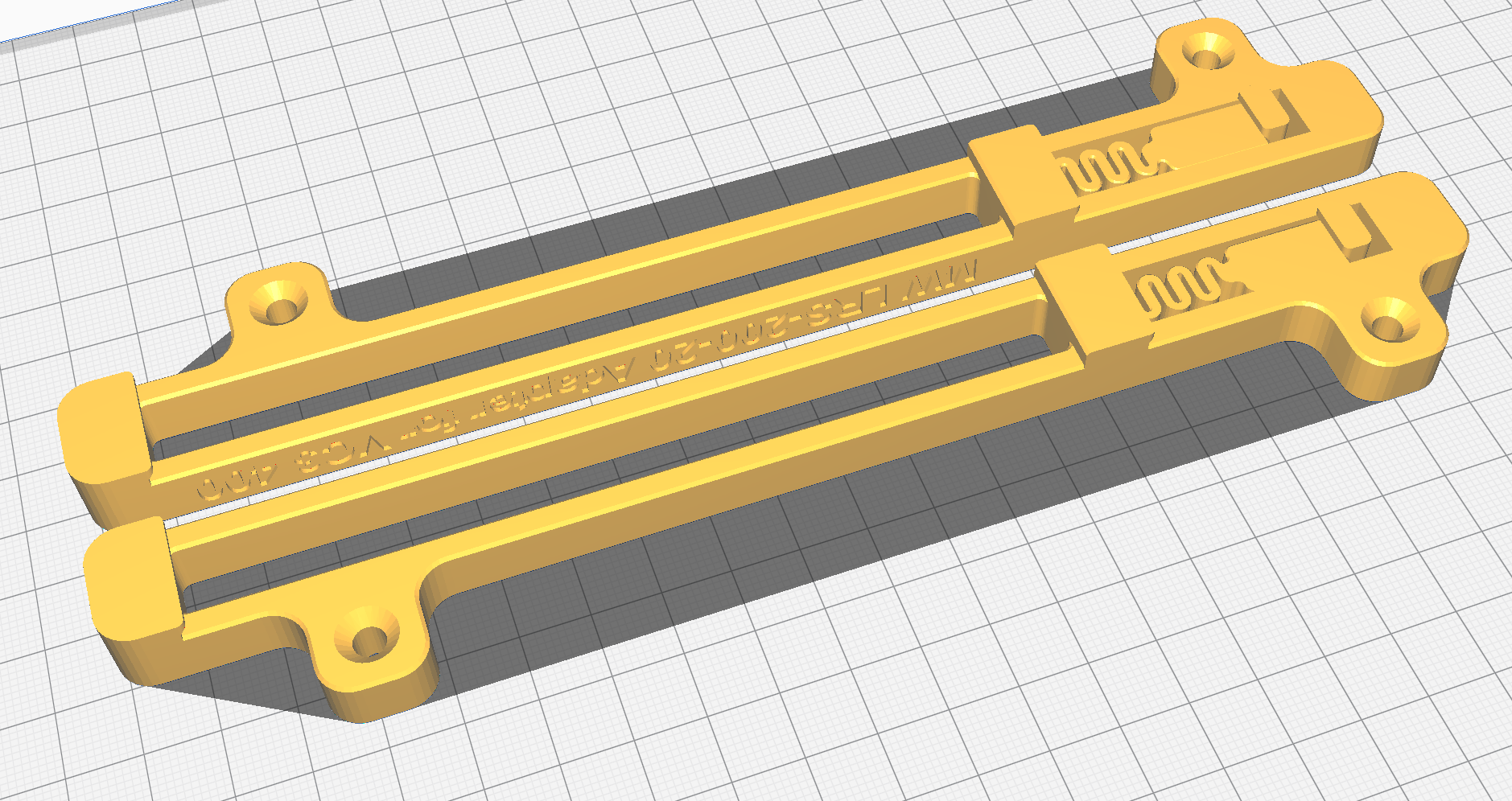 DIN Rail Adapter for Meanwell LRS-200-24 for V-Core3 400 by D!nu ...
