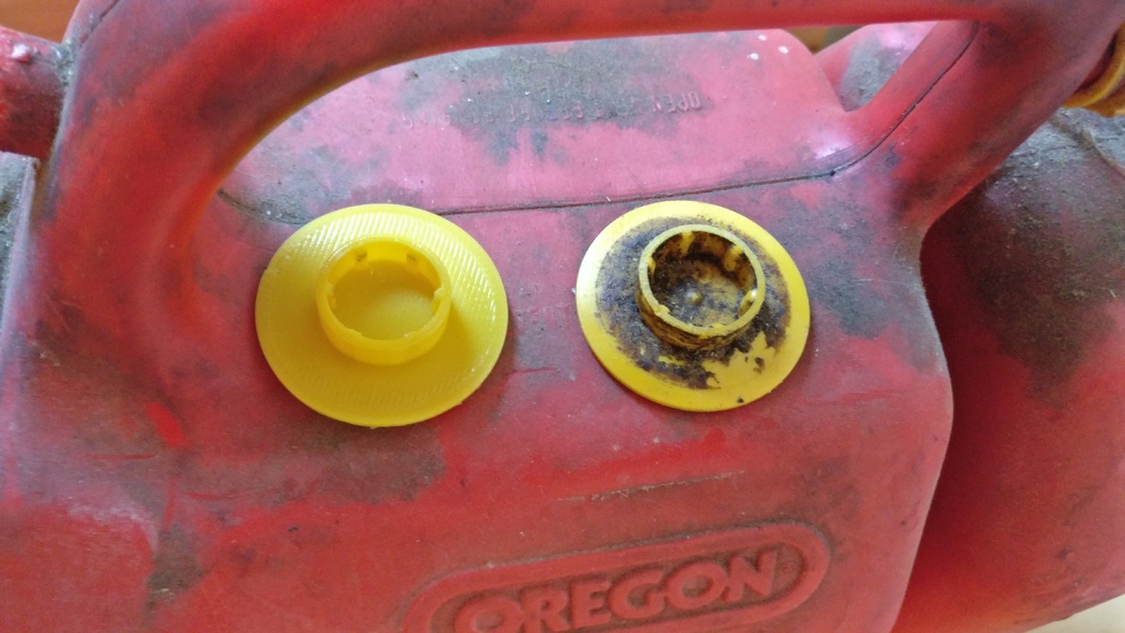 Replacement caps for Oregon dual-fuel canister (petrol/oil) by arminth ...