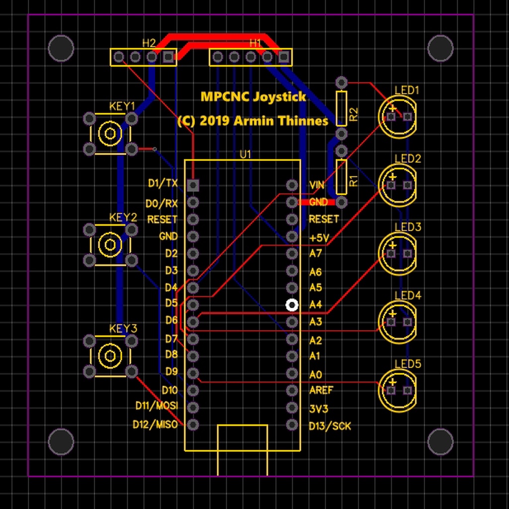 Manual Joystick controller for MPCNC by arminth | Download free STL ...