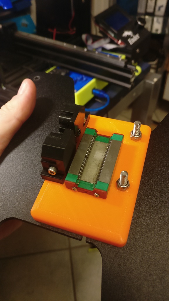 Heatbed carriage adapter Ender 3 (new Version, not pro) for linear Y ...