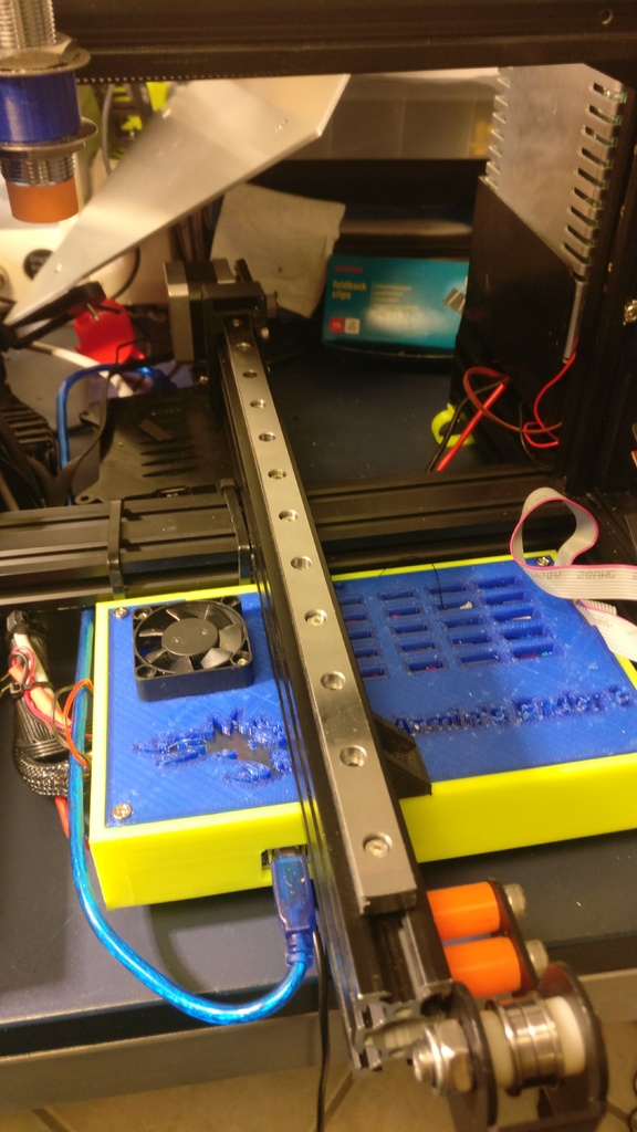 Heatbed carriage adapter Ender 3 (new Version, not pro) for linear Y ...