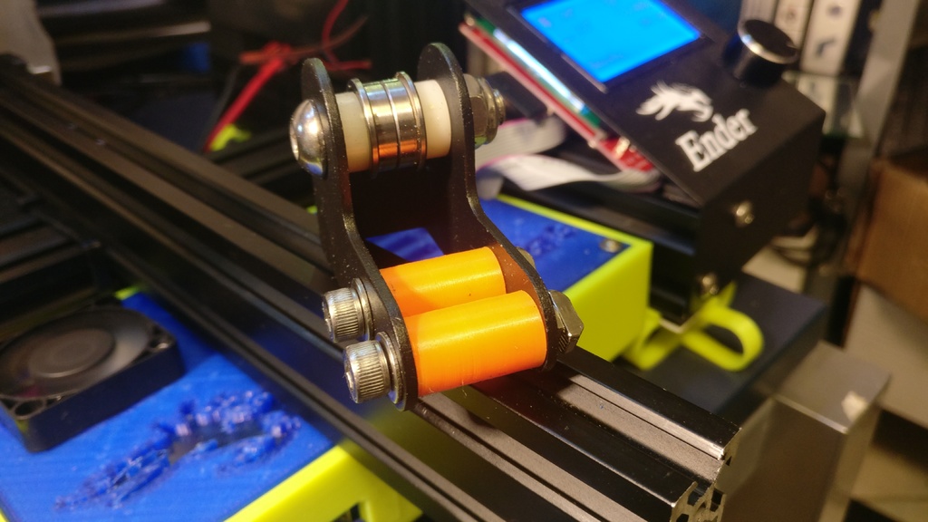 Heatbed carriage adapter Ender 3 (new Version, not pro) for linear Y ...