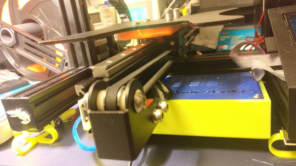 Heatbed carriage adapter Ender 3 (new Version, not pro) for linear Y ...