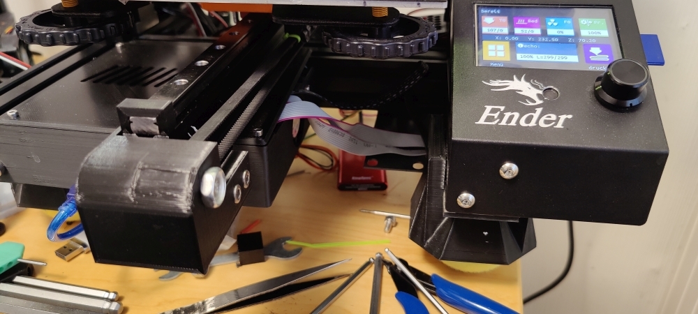 Heatbed carriage adapter Ender 3 (new Version, not pro) for linear Y ...