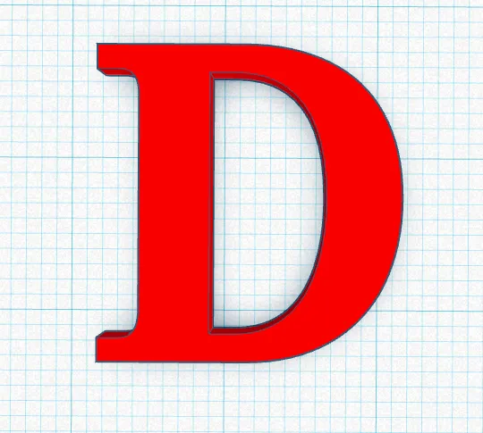 D by Alphabet | Download free STL model | Printables.com