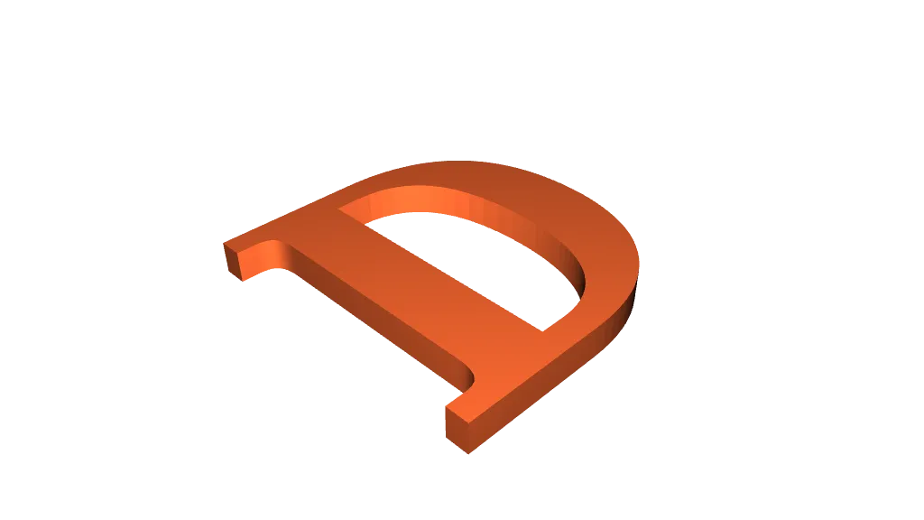 D by Alphabet | Download free STL model | Printables.com