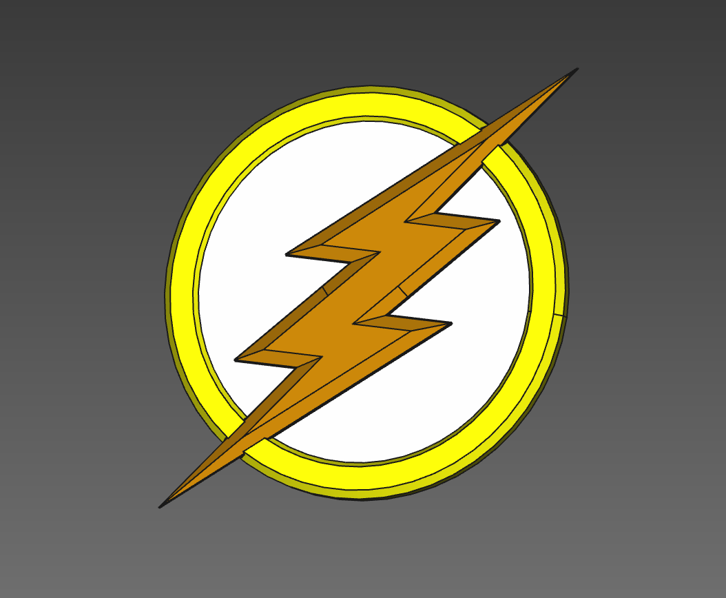 The Flash Kid's Costume's Logo by Thowil | Download free STL model ...