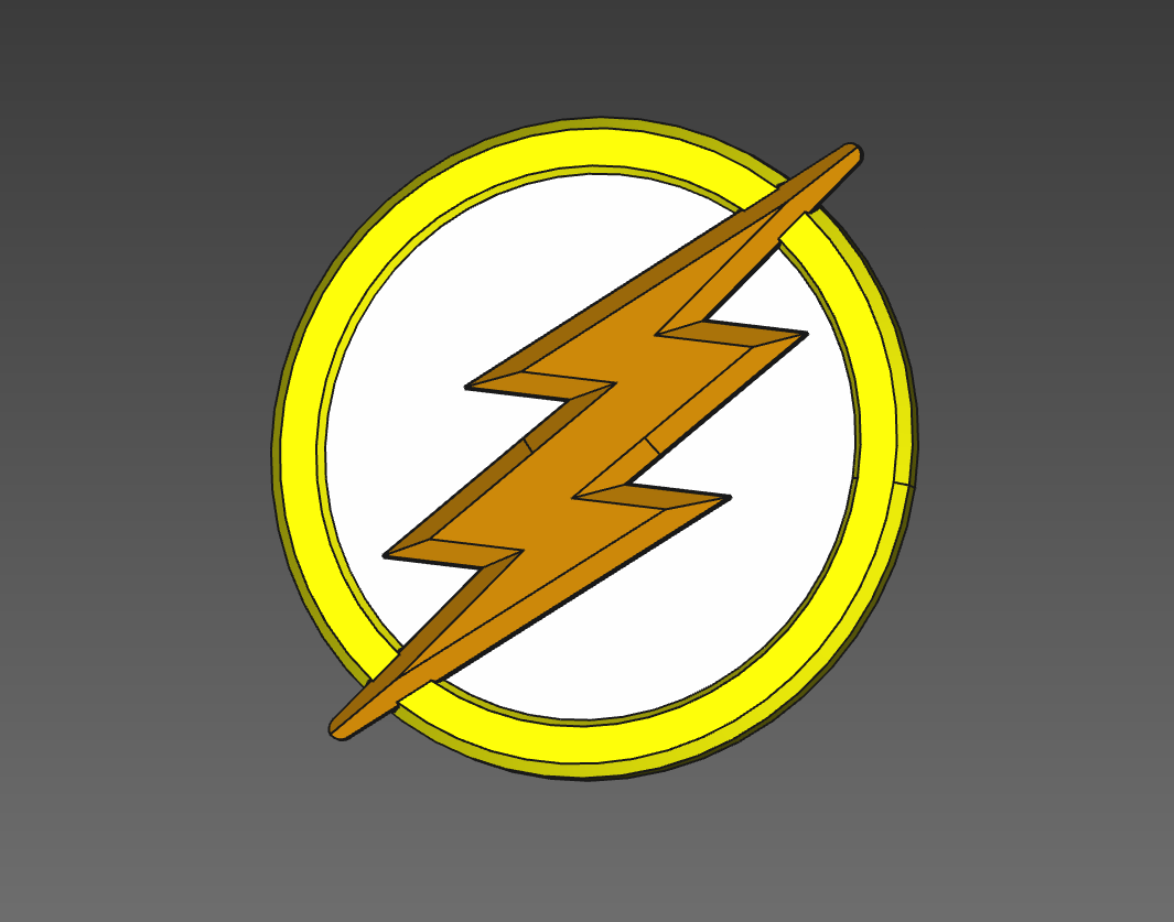 The Flash Kid's Costume's Logo by Thowil | Download free STL model ...