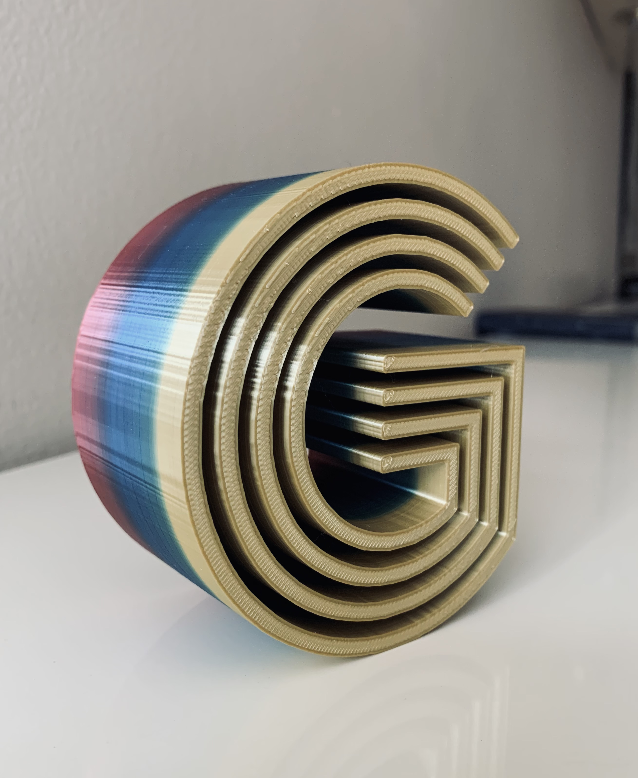 Decorative Block Initial 'G' by Art G | Download free STL model ...