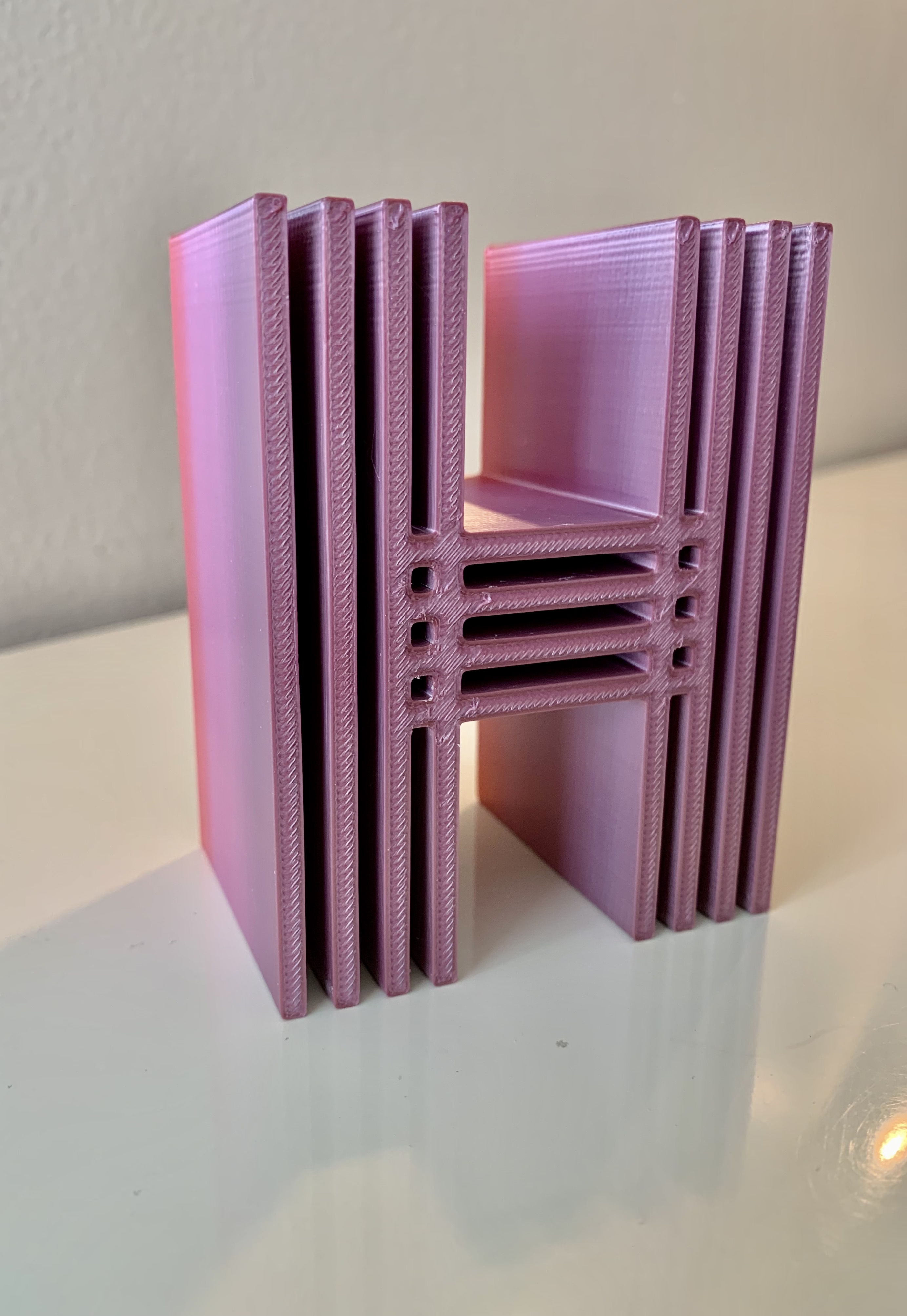 Decorative Block Initial 'H' by Art G | Download free STL model ...