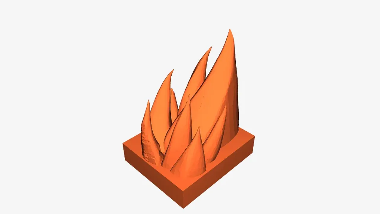 Flames or Hair by Upshaw | Download free STL model | Printables.com