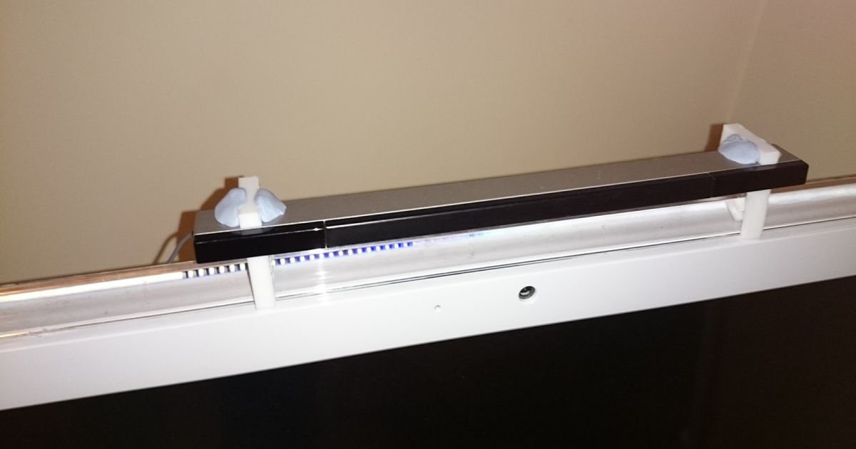 Yet Another Wii Sensor Bar Holder / Base by Ricardo | Download free STL ...