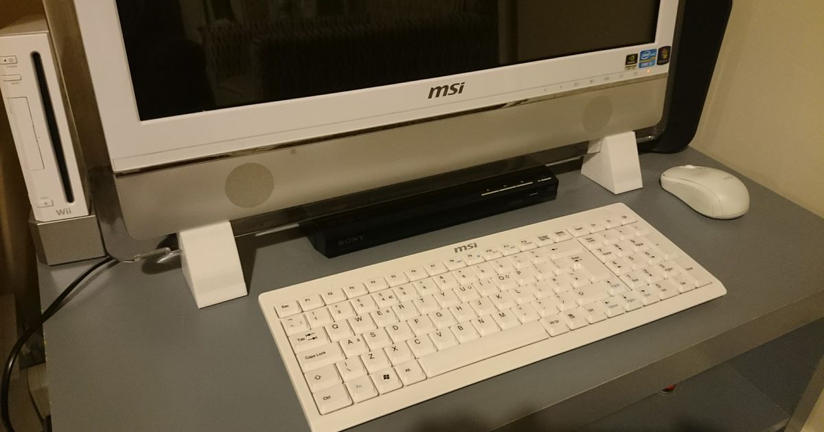 Computer Screen Feet by Ricardo | Download free STL model | Printables.com