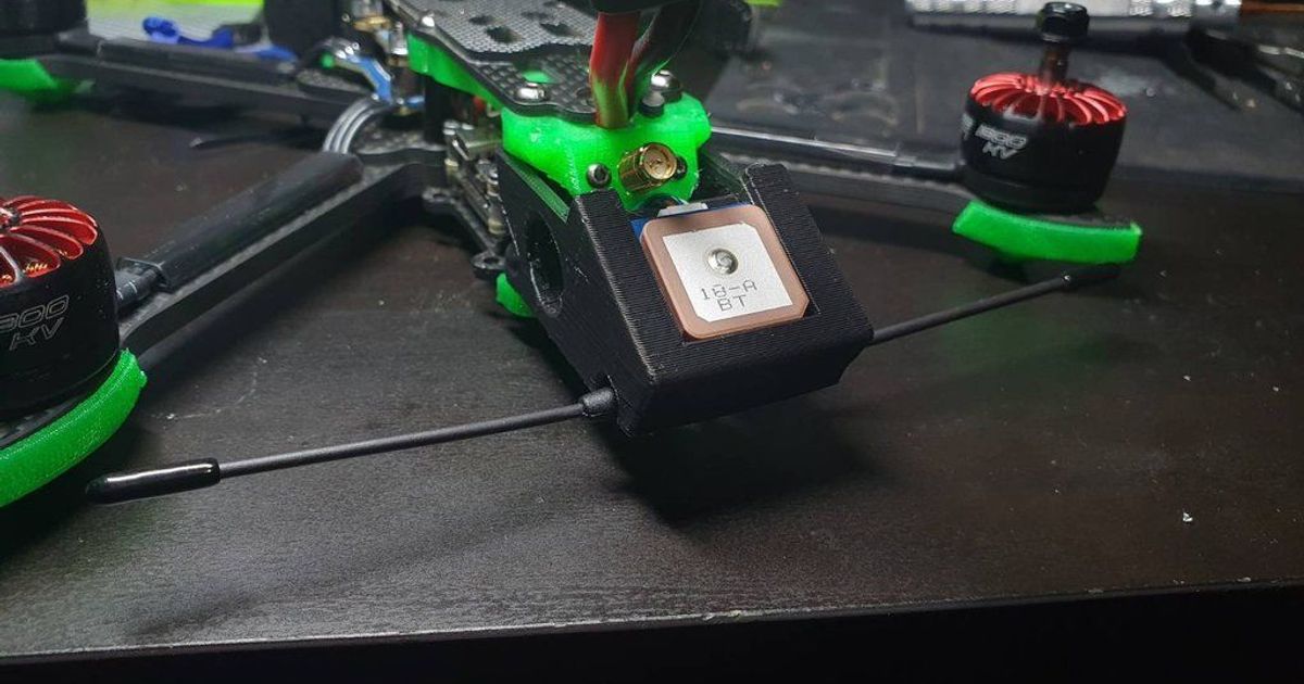 BN-220 GPS & TBS Crossfire rear mount for iFlight Nazgul5 XL5 V5 by ...