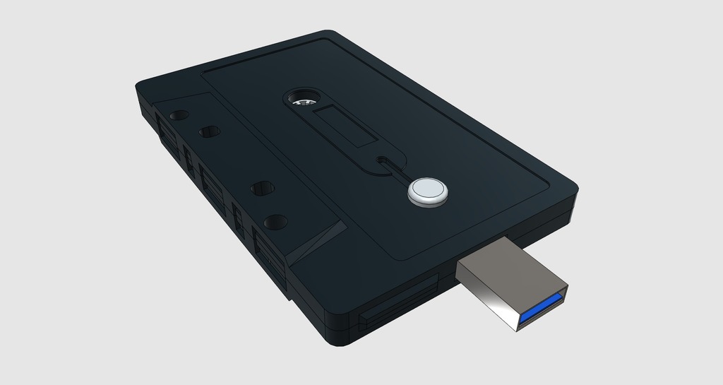 Cassette Tape USB Mixtape by ByteSlinger | Download free STL model ...