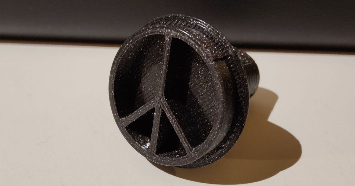 Peace sign stamp by SteL | Download free STL model | Printables.com