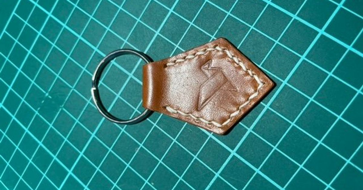 Leather Key ring Tie by Johan | Download free STL model | Printables.com