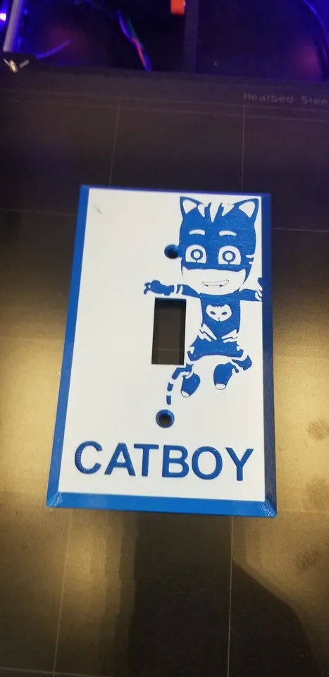 Catboy lightswitch cover by Twisted Metal Prototyping | Download free ...