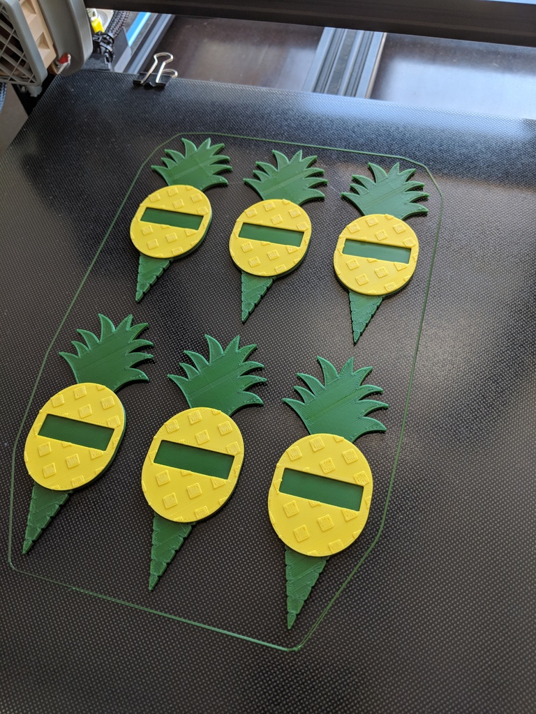 Pineapple flower label by Modisch Fabrications | Download free STL ...