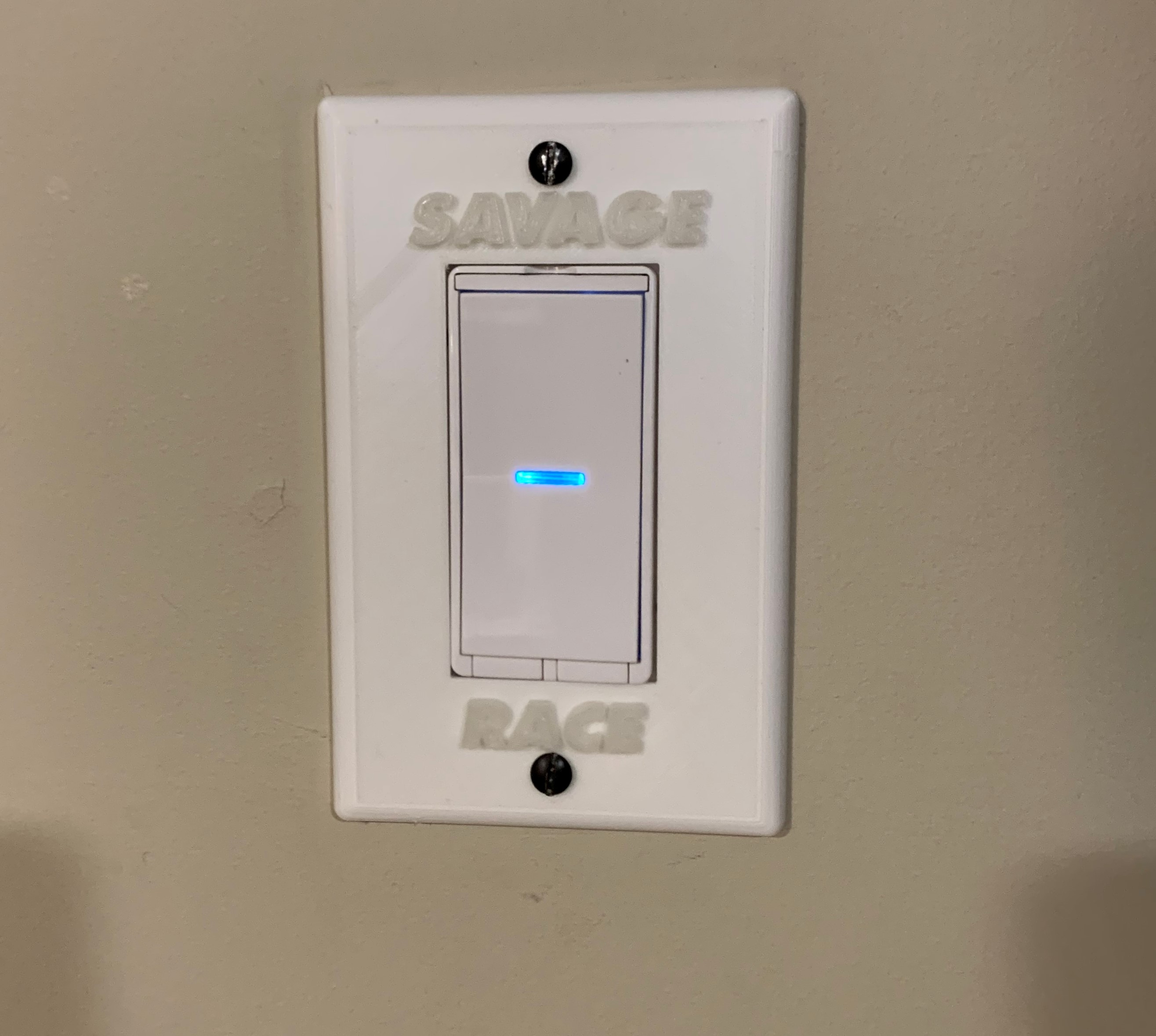 Savage Race branded light switch plate - 2 color by peeceejay ...