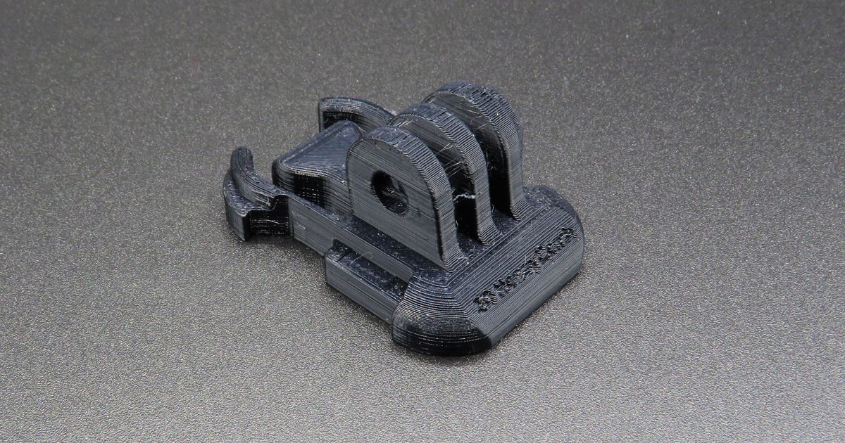 GoPro Buckle Mount (Short) by 3DHoneyComb | Download free STL model ...