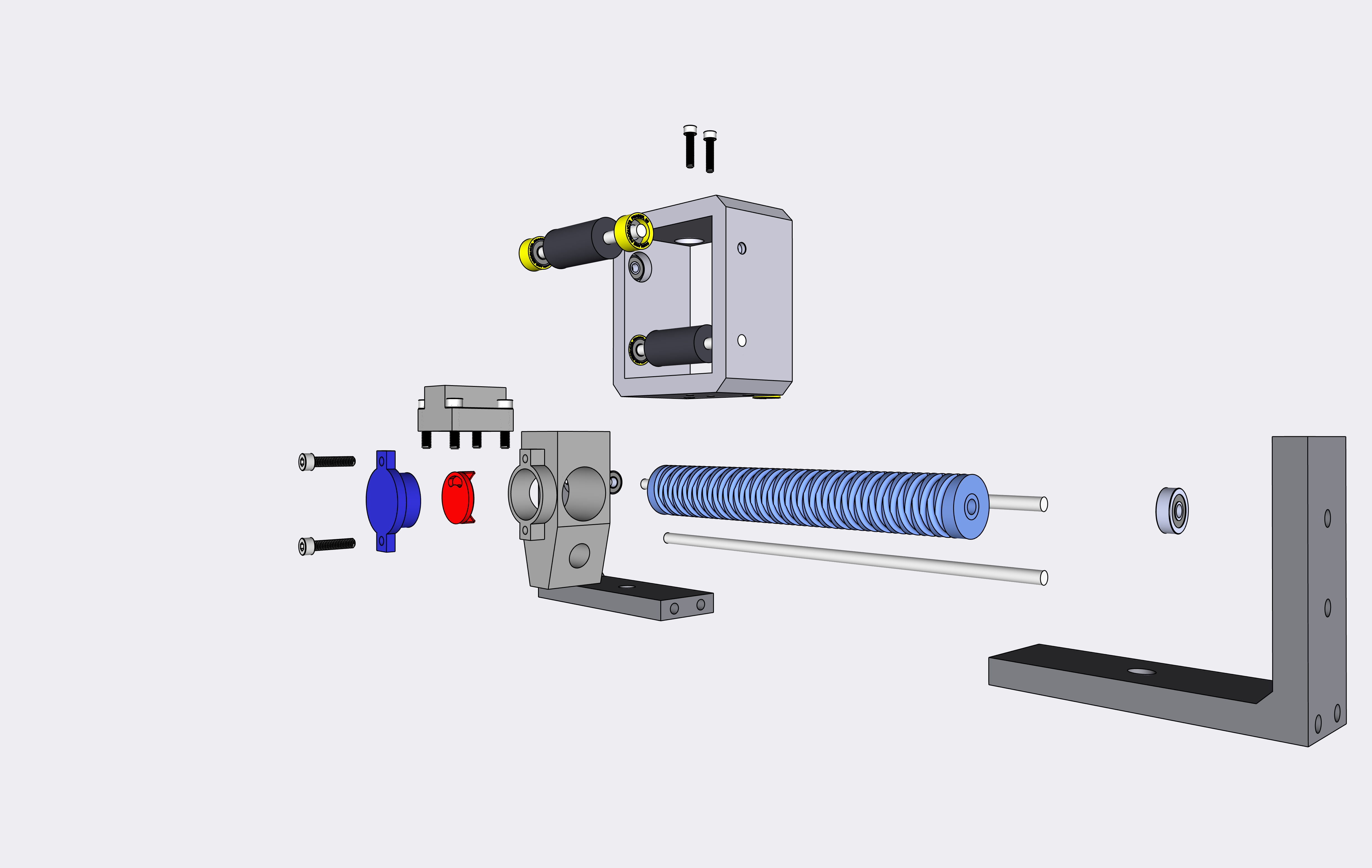 Self reversing guide screw for cables, hoses etc. by Bruncione ...