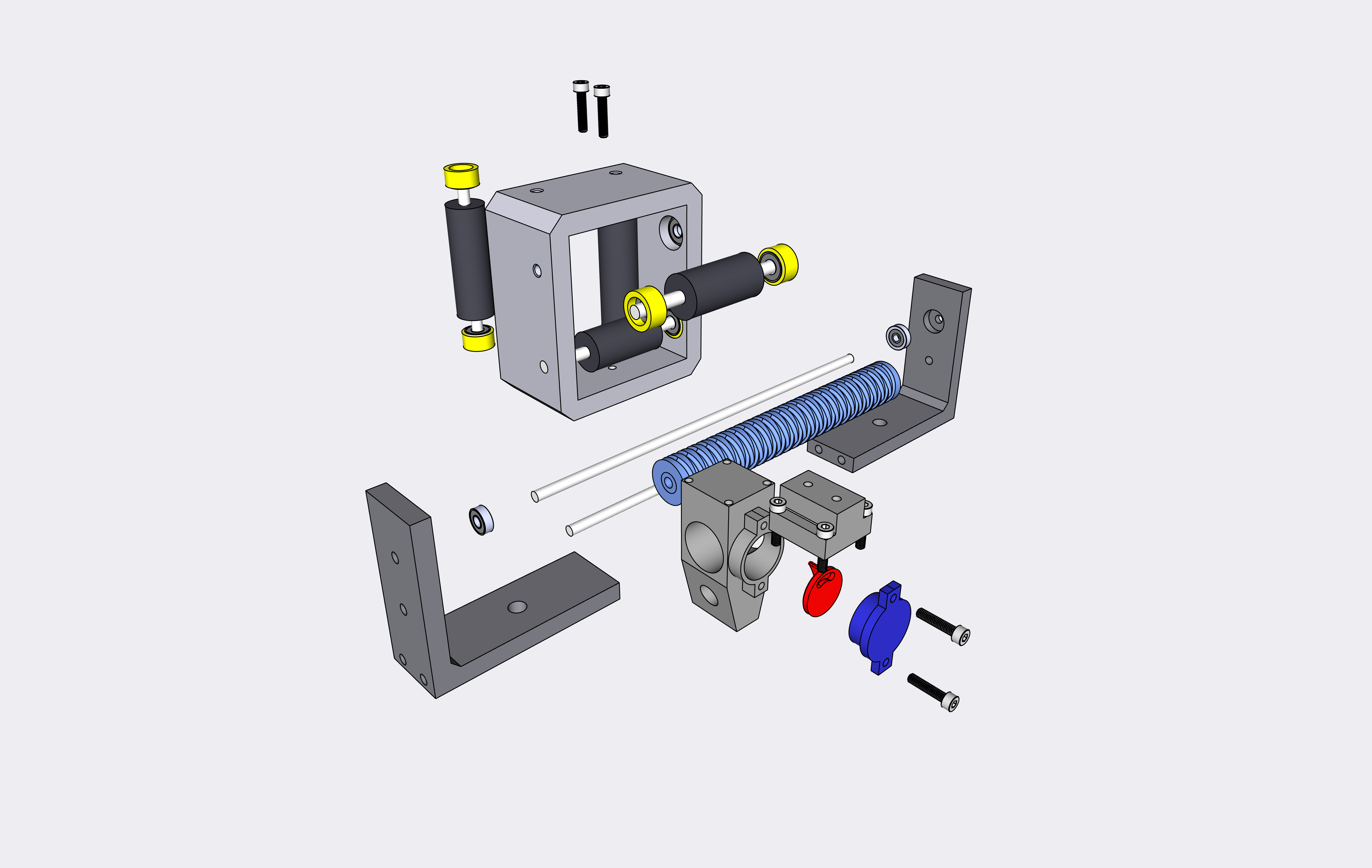 Self reversing guide screw for cables, hoses etc. by Bruncione ...
