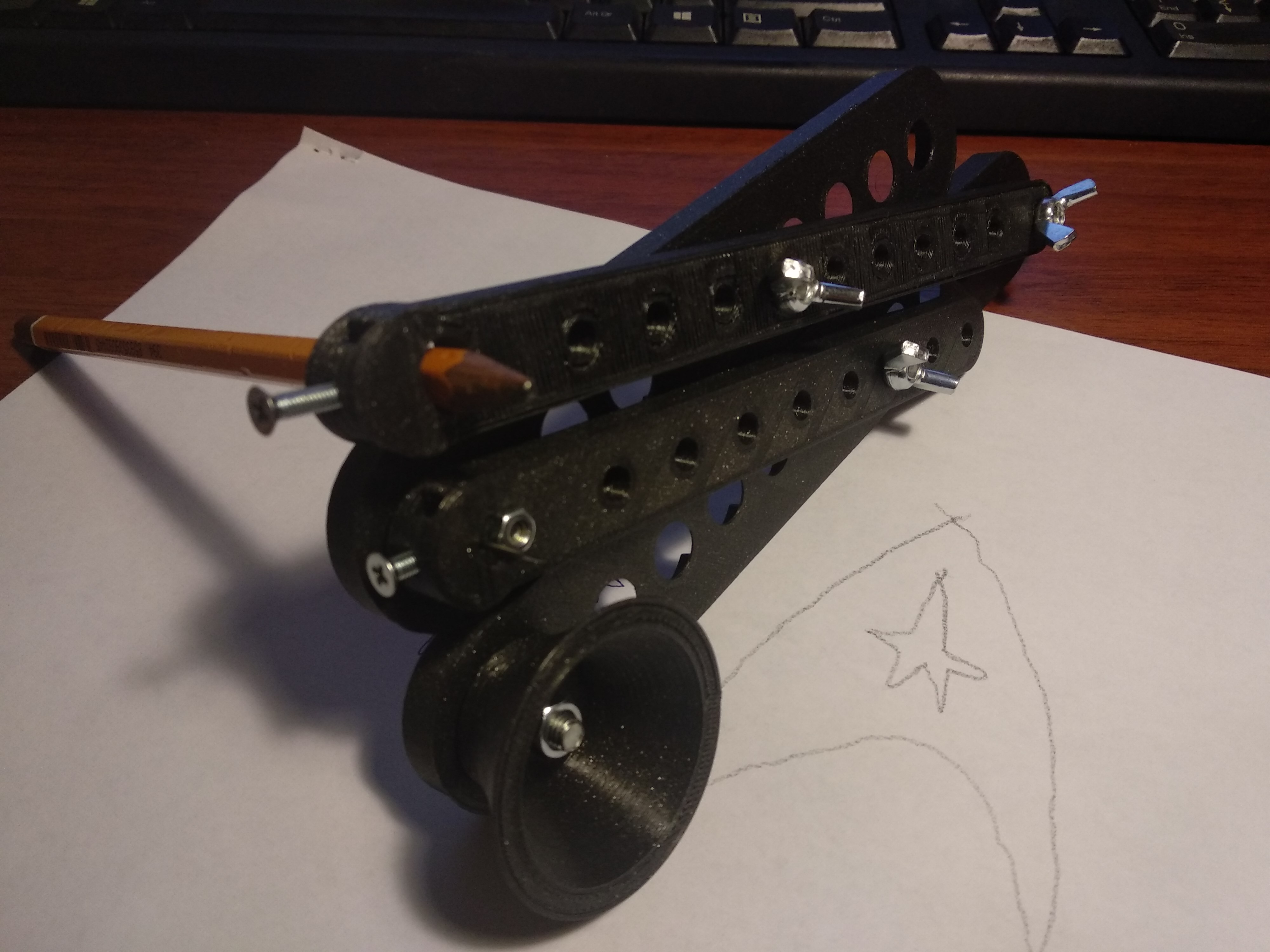 Pantograph for scaling up using 608 bearings by vachaj11 | Download ...