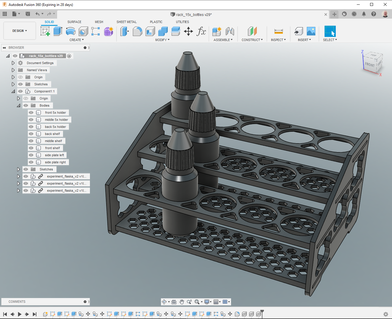 Model paints rack (15x) by NiH | Download free STL model | Printables.com