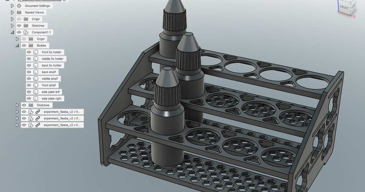 Model paints rack (15x) by NiH | Download free STL model | Printables.com