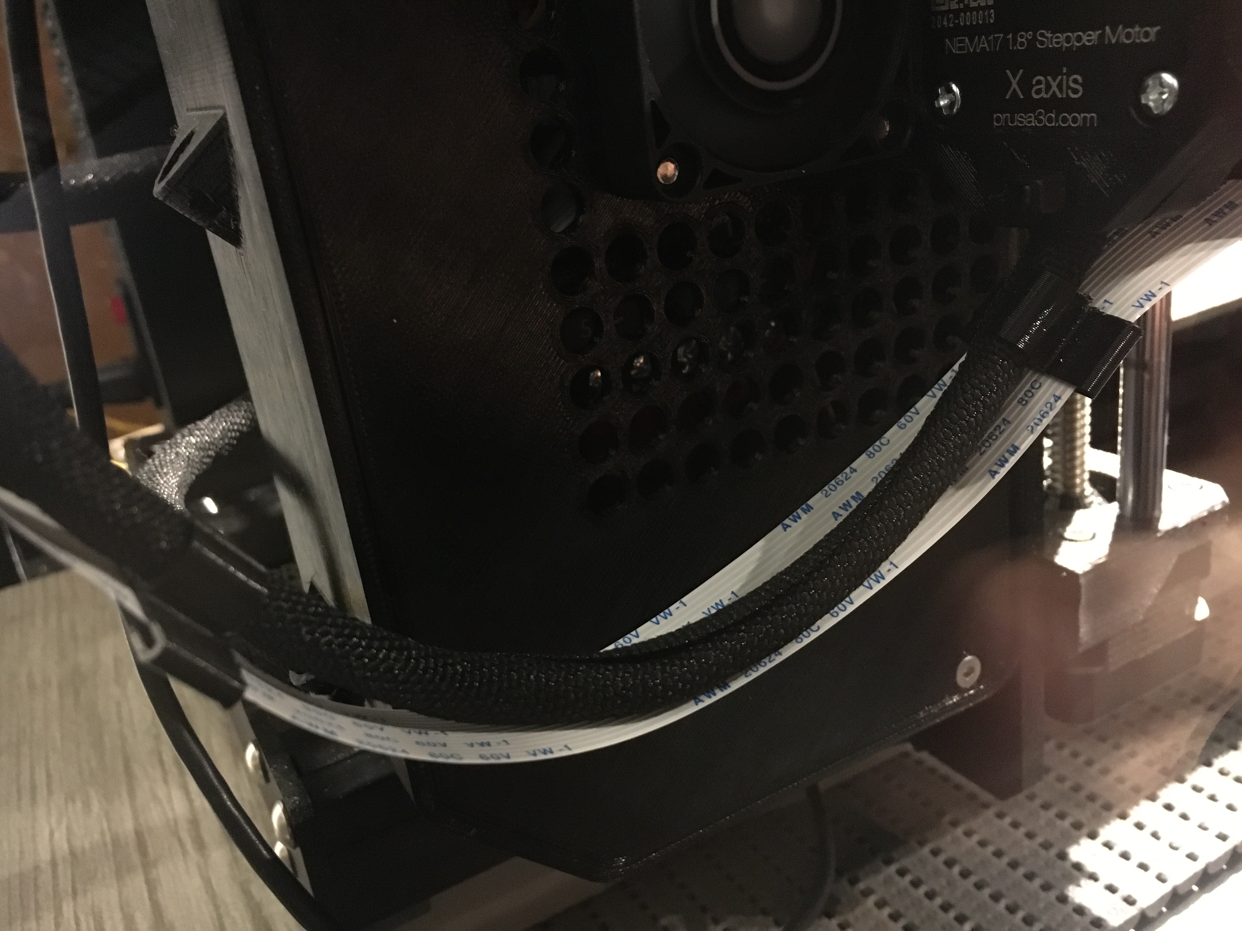 Raspberry Pi camera ribbon cable clip to MK2/MK3 x-axis stepper cable ...