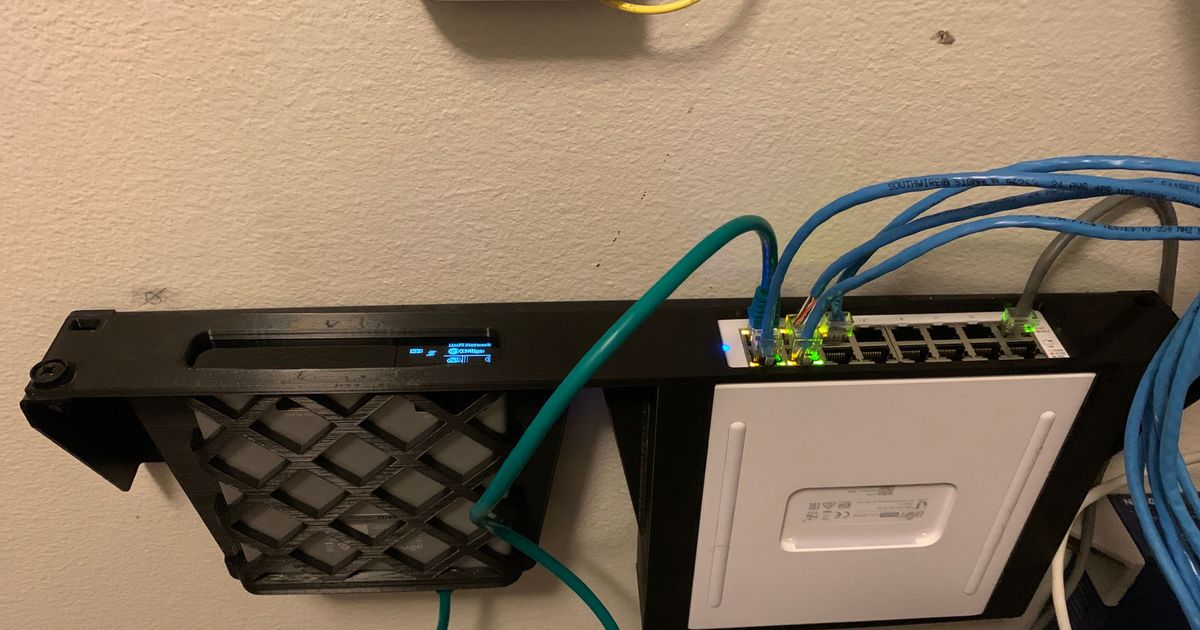 Ubiquiti Cloud Key Switch Light Rack Mount by Compman90 | Download free ...