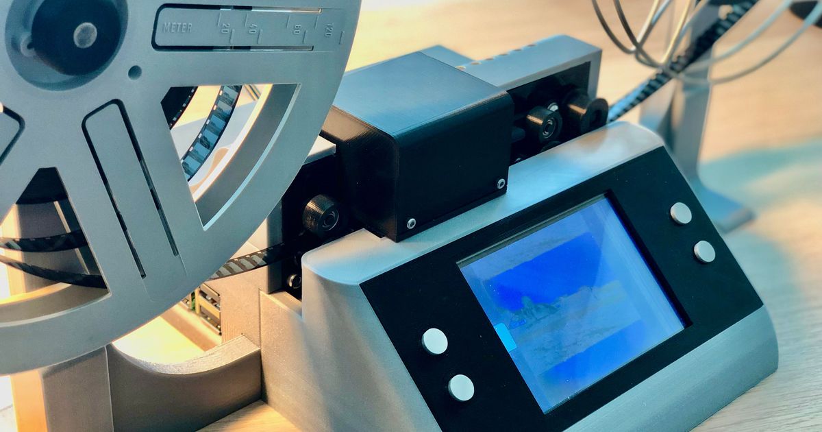 New film plate for 3d printed 8mm film scanner by mranton | Download ...