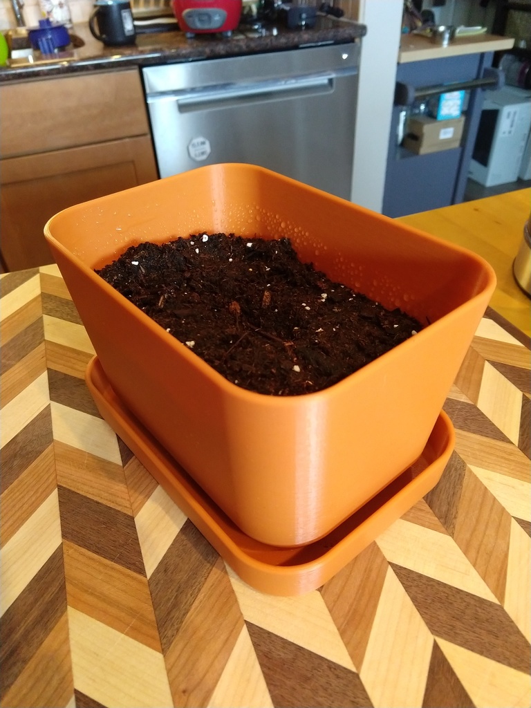 Rectangular flower pot by ElectricCrowbar | Download free STL model ...