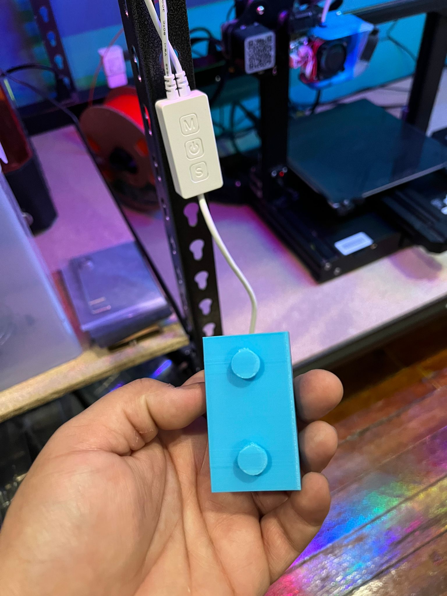 Rgb ligth controller Holder for rack shelf by Notorio3d | Download free ...