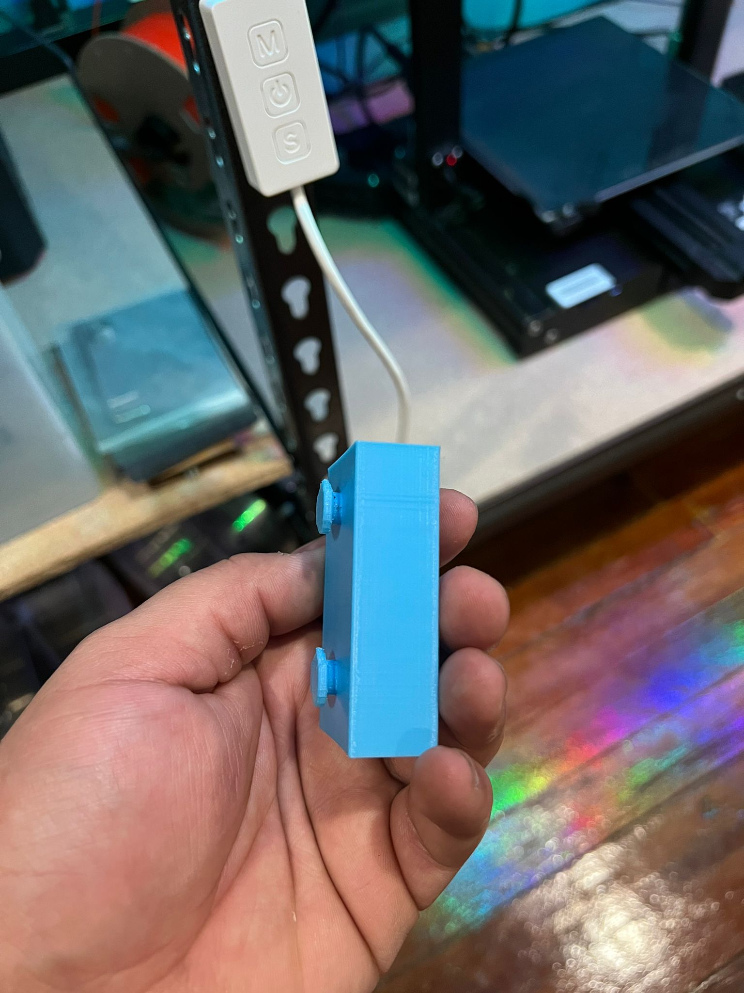 Rgb ligth controller Holder for rack shelf by Notorio3d | Download free ...