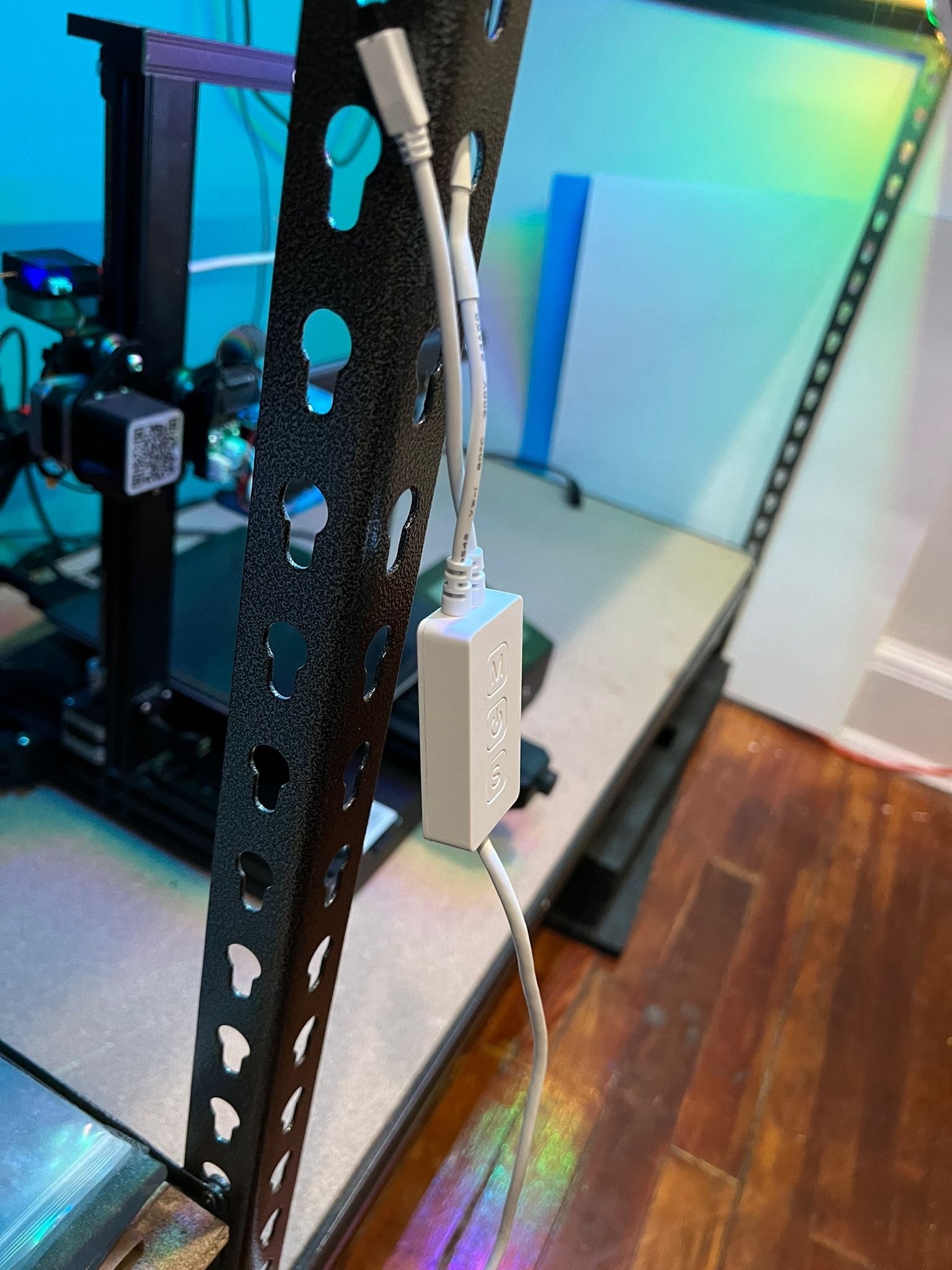 Rgb ligth controller Holder for rack shelf by Notorio3d | Download free ...