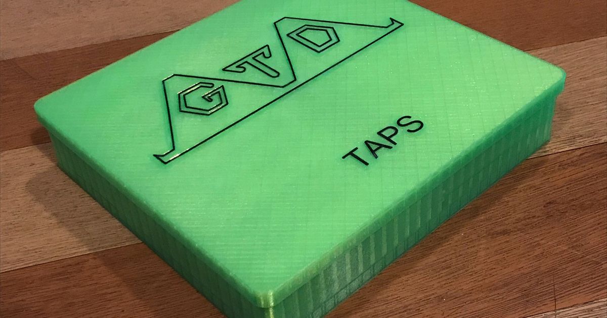 Tap storage box by rcjoy | Download free STL model | Printables.com