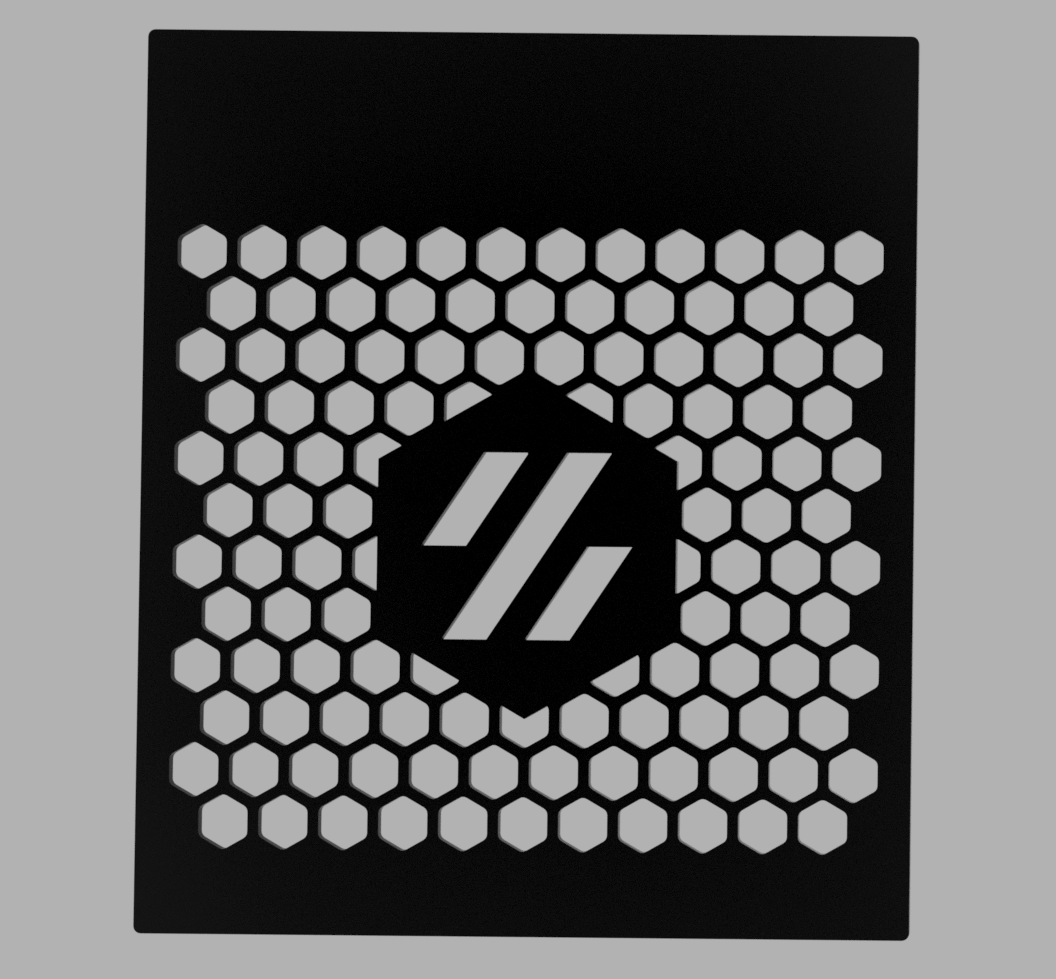 Voron V0.1 / V0.2 rear panel with better cooling by Pix | Download free ...